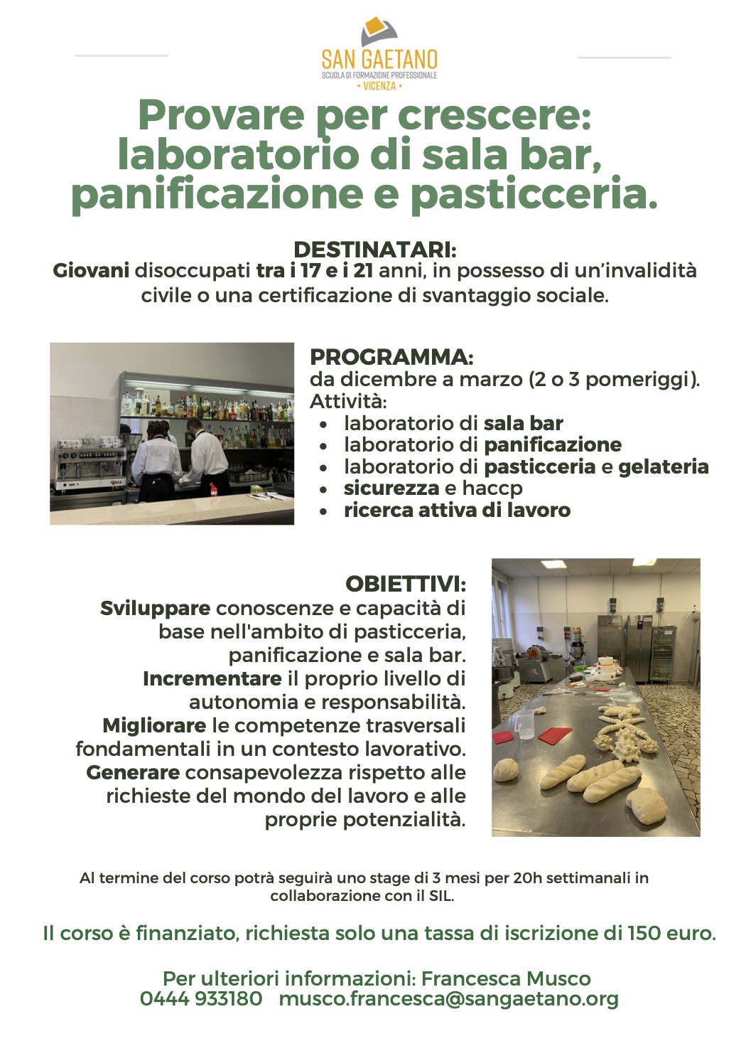 Provare per crescere: laboratorio di sala bar, panificazione e pasticceria – PSSG